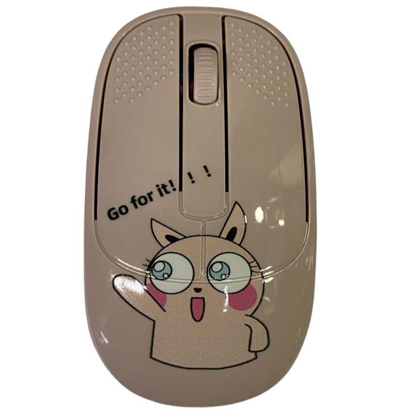 Mouse Seisa Dn-M600 Inalambrico Recargable Rosa