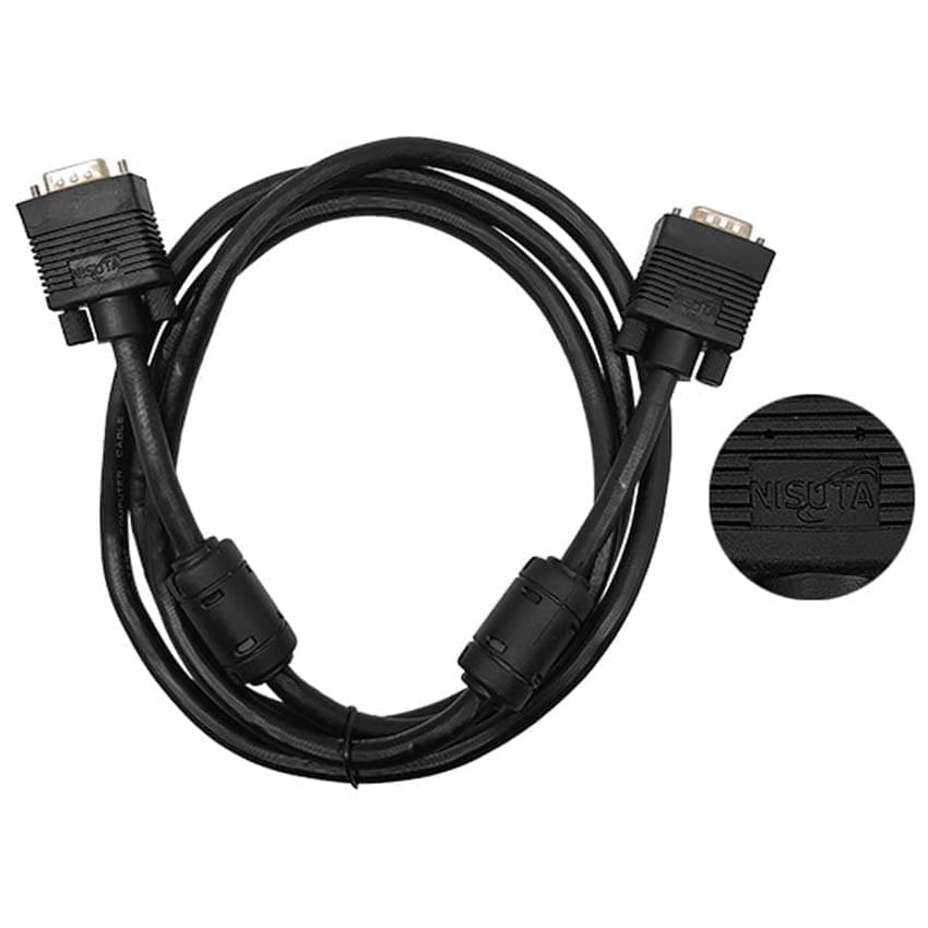 Cable Vga 1,8Mts Nisuta Ns-Cvga2 Coaxilado Con Filtro