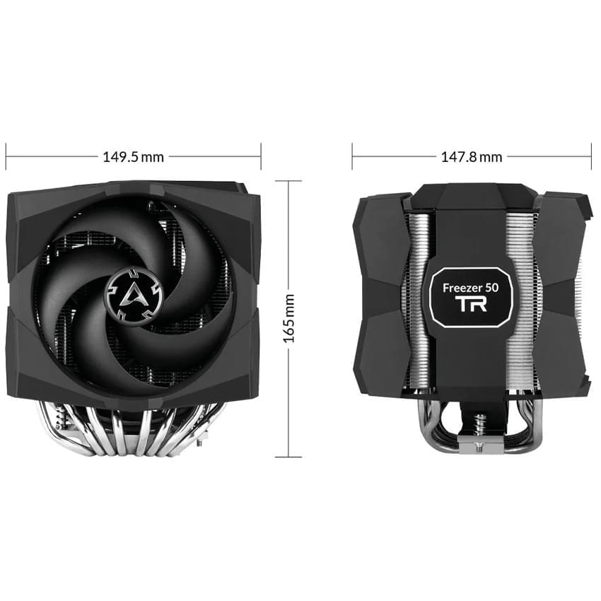 Cooler Cpu Arctic Freezer 50 Tr Dual Tower Intel-Amd Rgb