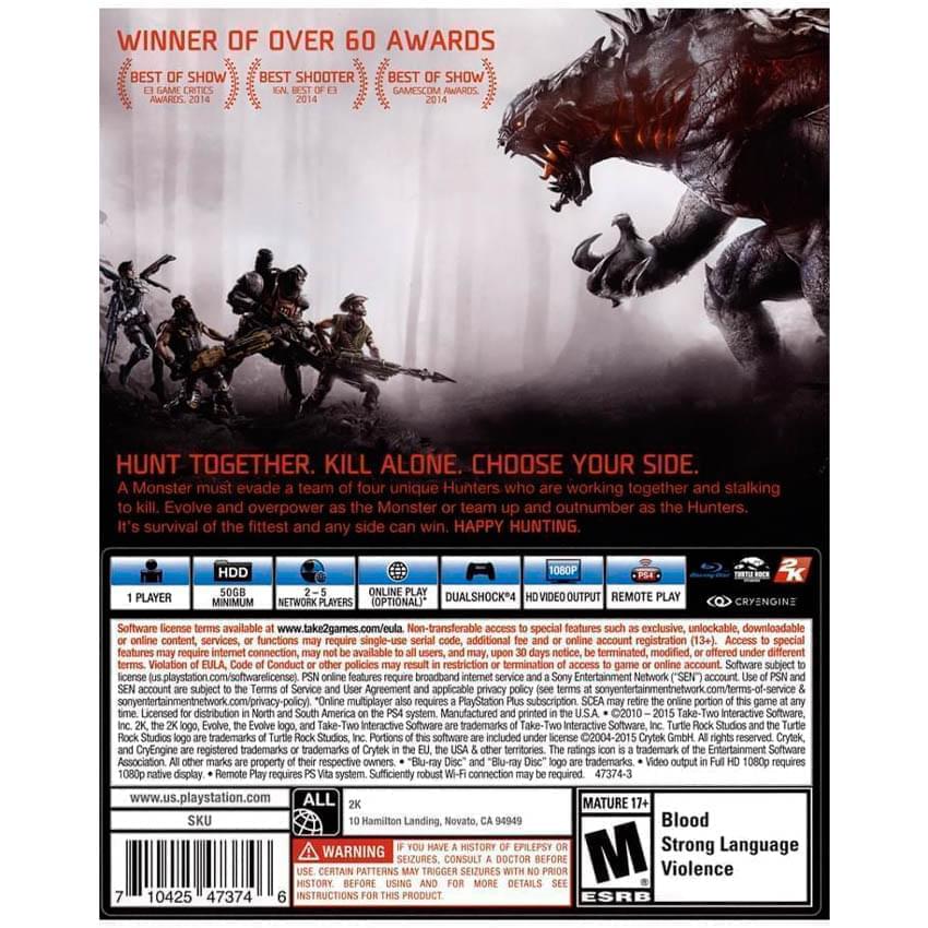Evolve Ps4