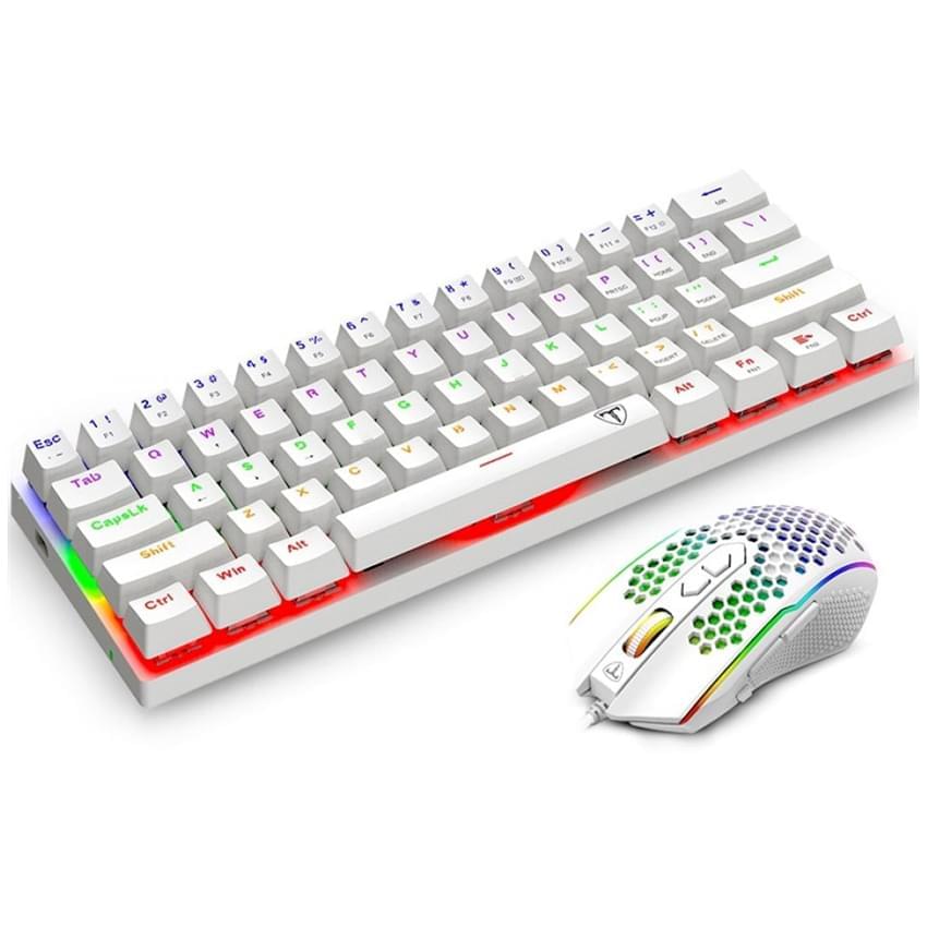 Kit Teclado Mouse T-Dagger Main Force Blanco