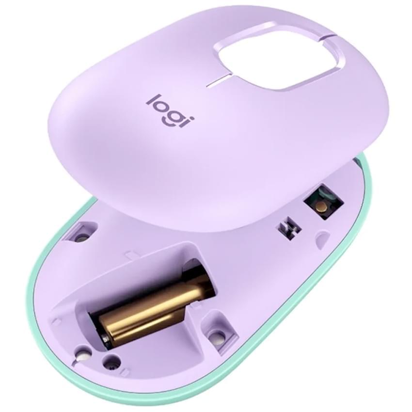 Mouse Logitech Pebble M350 Inalambrico Lila