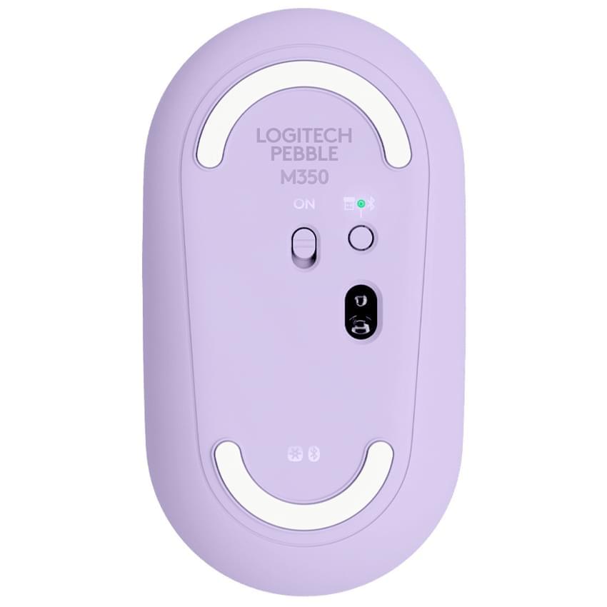 Mouse Logitech Pebble M350 Inalambrico Lila