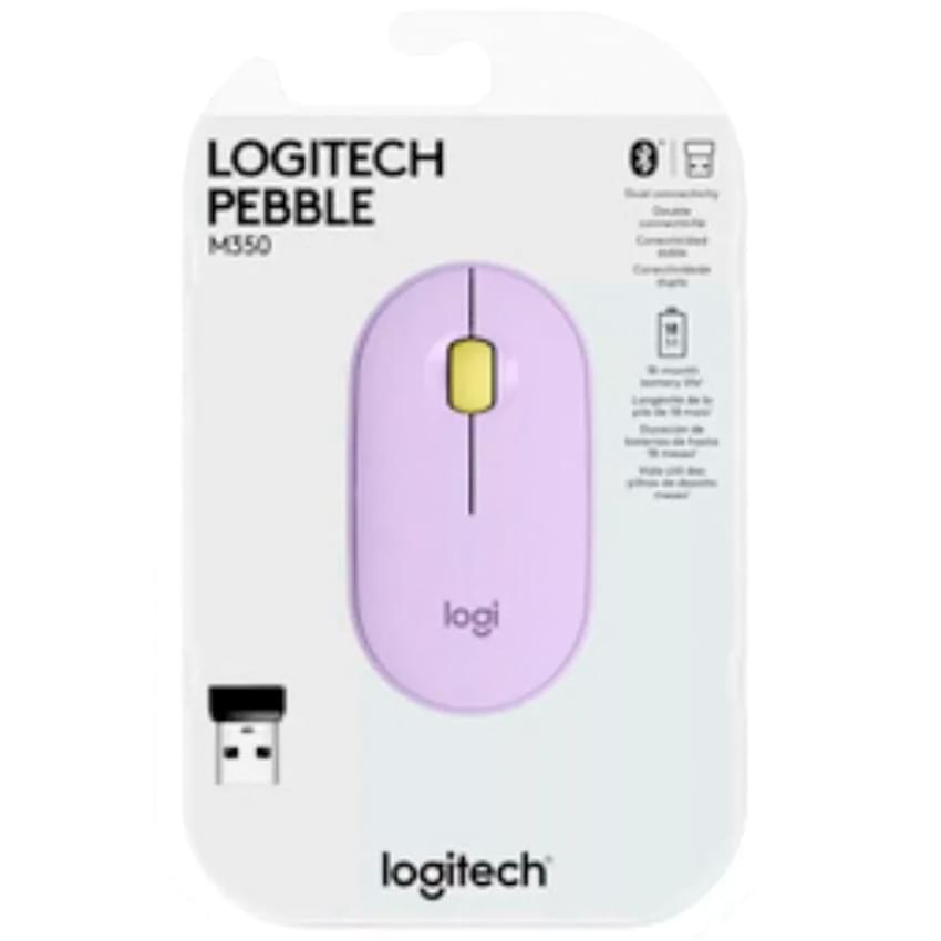 Mouse Logitech Pebble M350 Inalambrico Lila