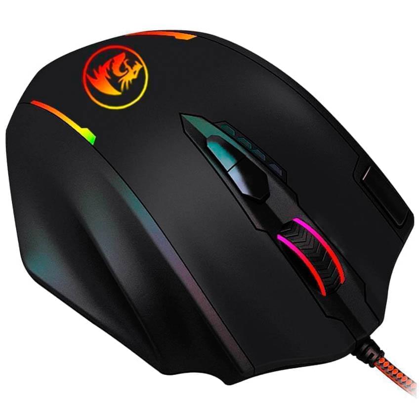 Mouse Redragon Impact Rgb 12400 Dpi Negro