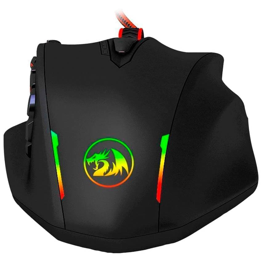 Mouse Redragon Impact Rgb 12400 Dpi Negro