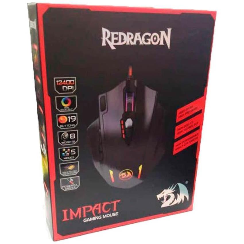 Mouse Redragon Impact Rgb 12400 Dpi Negro