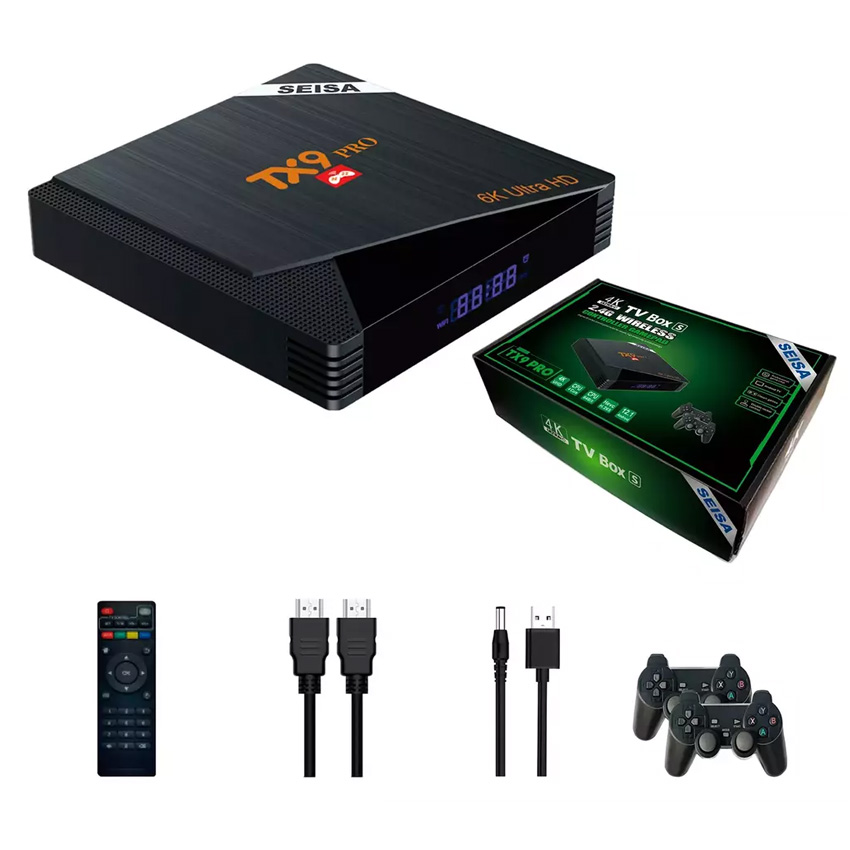 Tv Box 4k y Consola Juegos Peiso Tx9 Pro